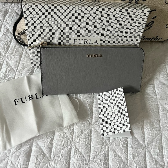 Furla | Bags | Furla Babylon Zip Around Leather Wallet New | Poshmark